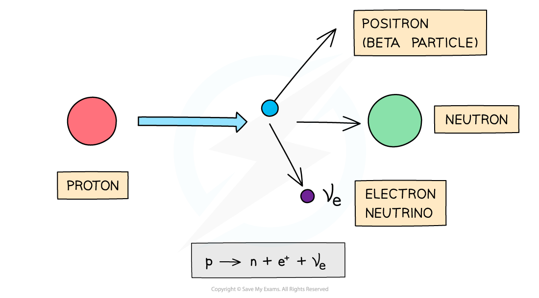 Beta Plus Decay Diagram